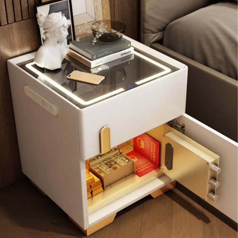 Smart Bedside Table, Safe, Integrated Household Anti-Theft, Modern ...