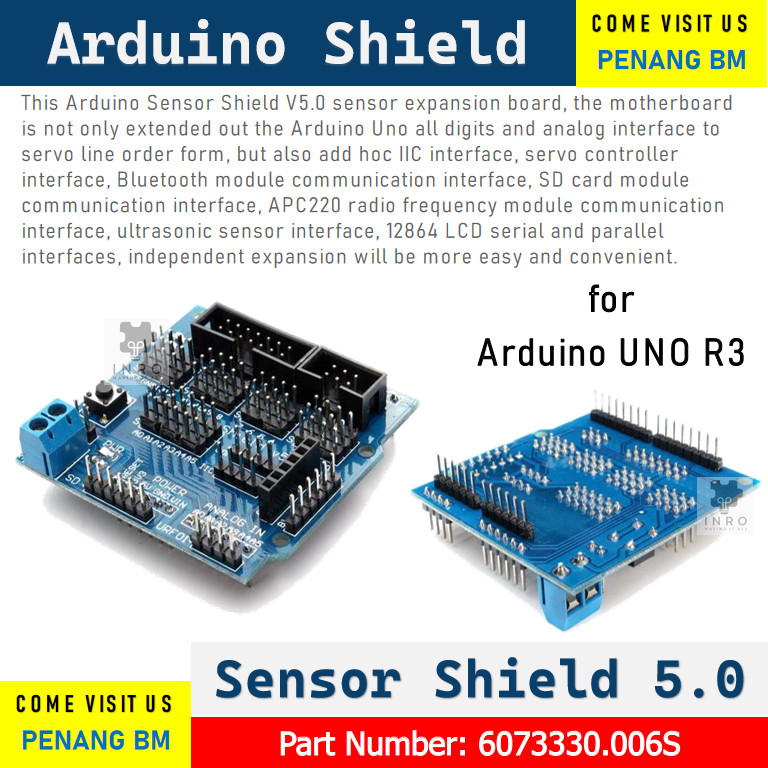 Arduino Sensor Shield V5 for UNO R3 | Shopee Malaysia