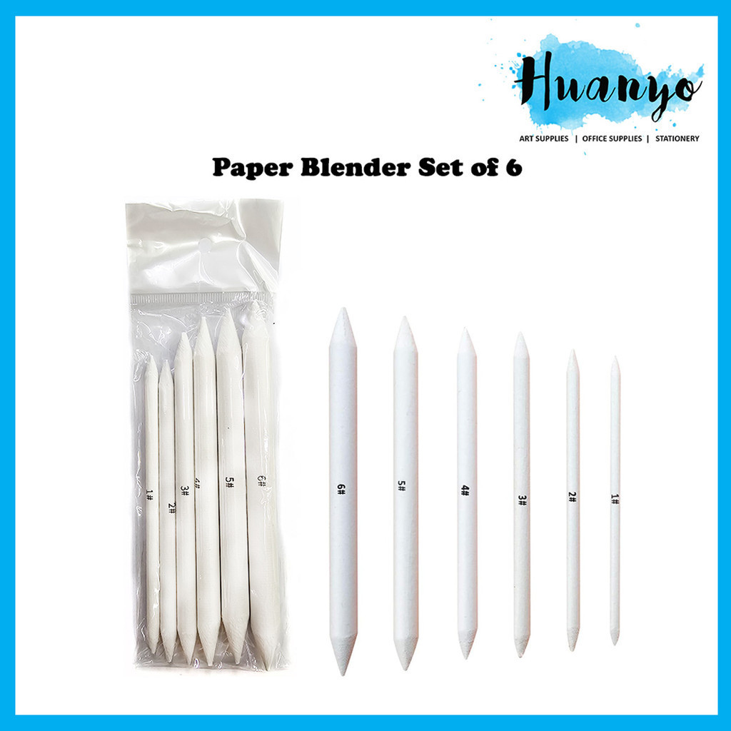 Blending Paper Stump Blender Set of 6 for Artists - Sketching, Shading ...