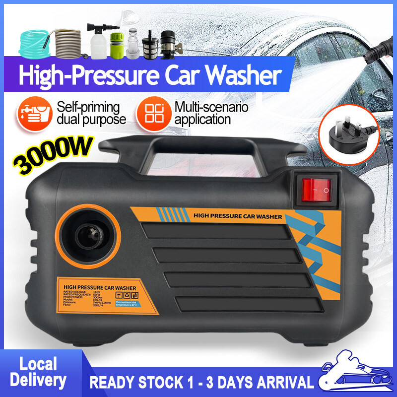 3000W High Pressure Water Jet Car Wash Home Cleaner Spray Car Washer Automatic Water Jet Machine ...