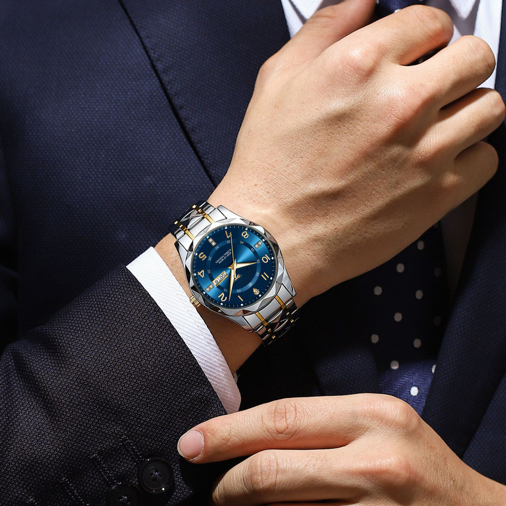 POSHI Waterproof Mens Watches Quartz Business Watch For Men Original ...