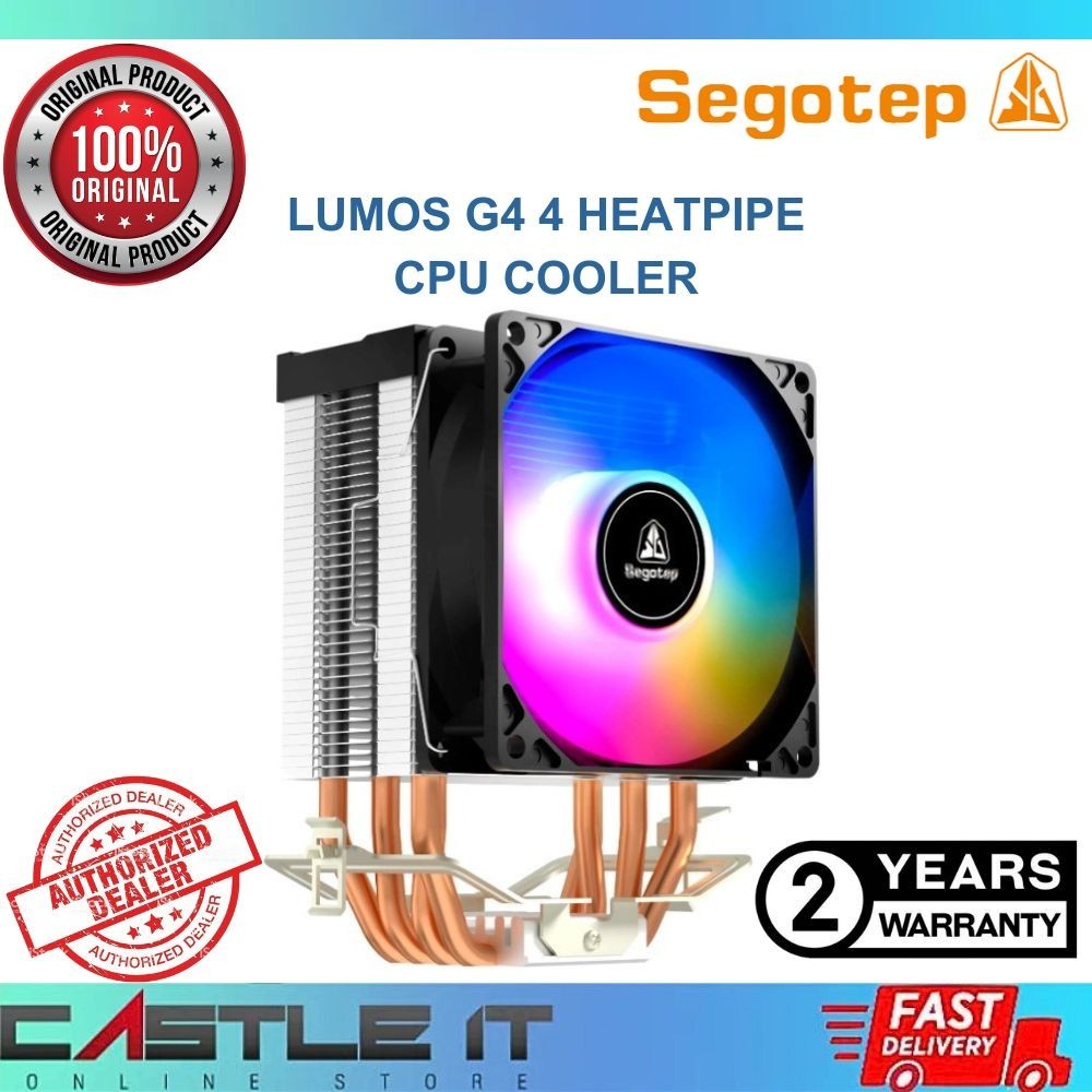 Segotep LUMOS G4 4 Heatpipe CPU Cooler for AMD Intel LGA1155 1156 1700 ...