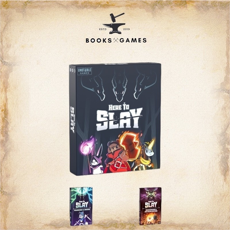 Here to Slay Card Game Board Game Base Game and Expansion Pack | Shopee ...
