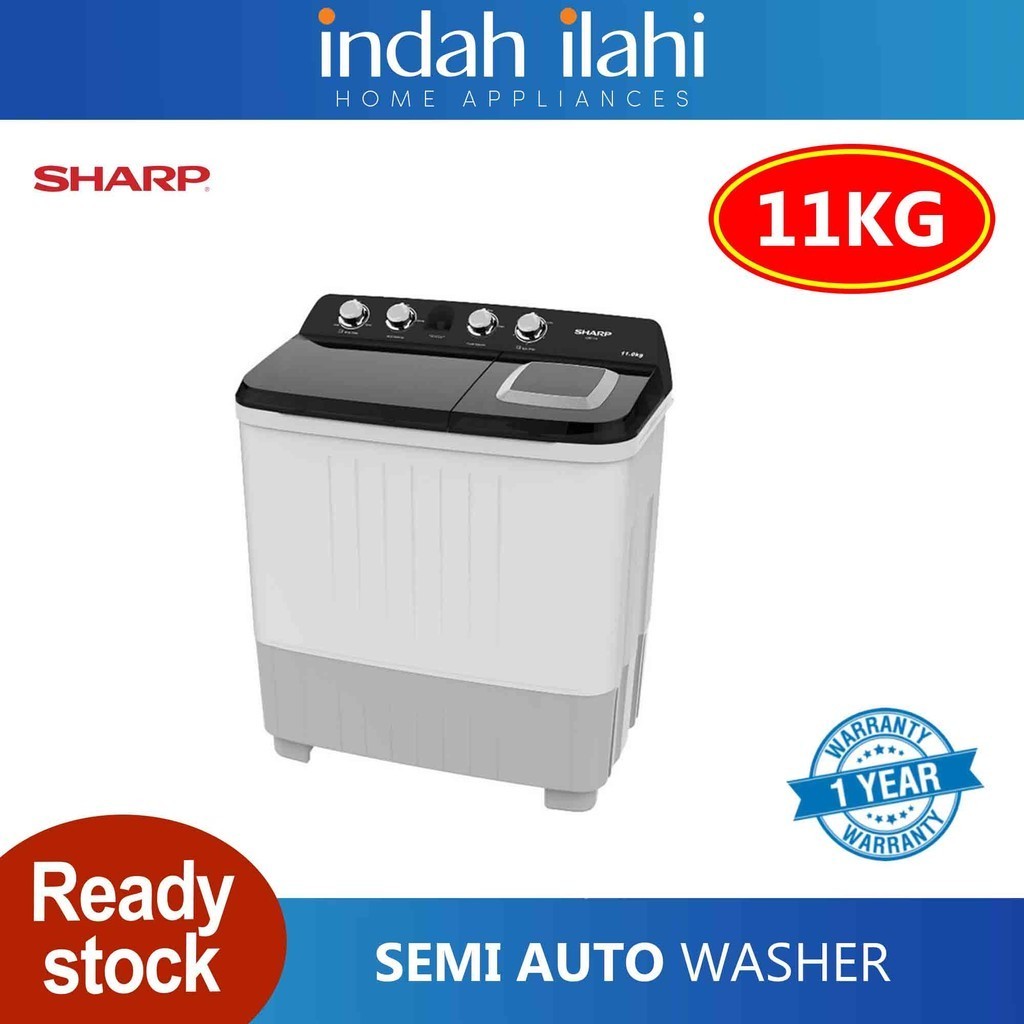 Sharp Semi Auto Washing Machine Washer ( 11kg ) ESTP1116 | Shopee Malaysia