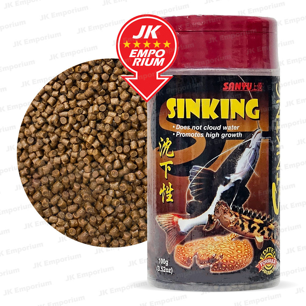 Sanyu Sinking 100g 500g Bottom Feeder Feeding Fish Food Makanan Ikan ...