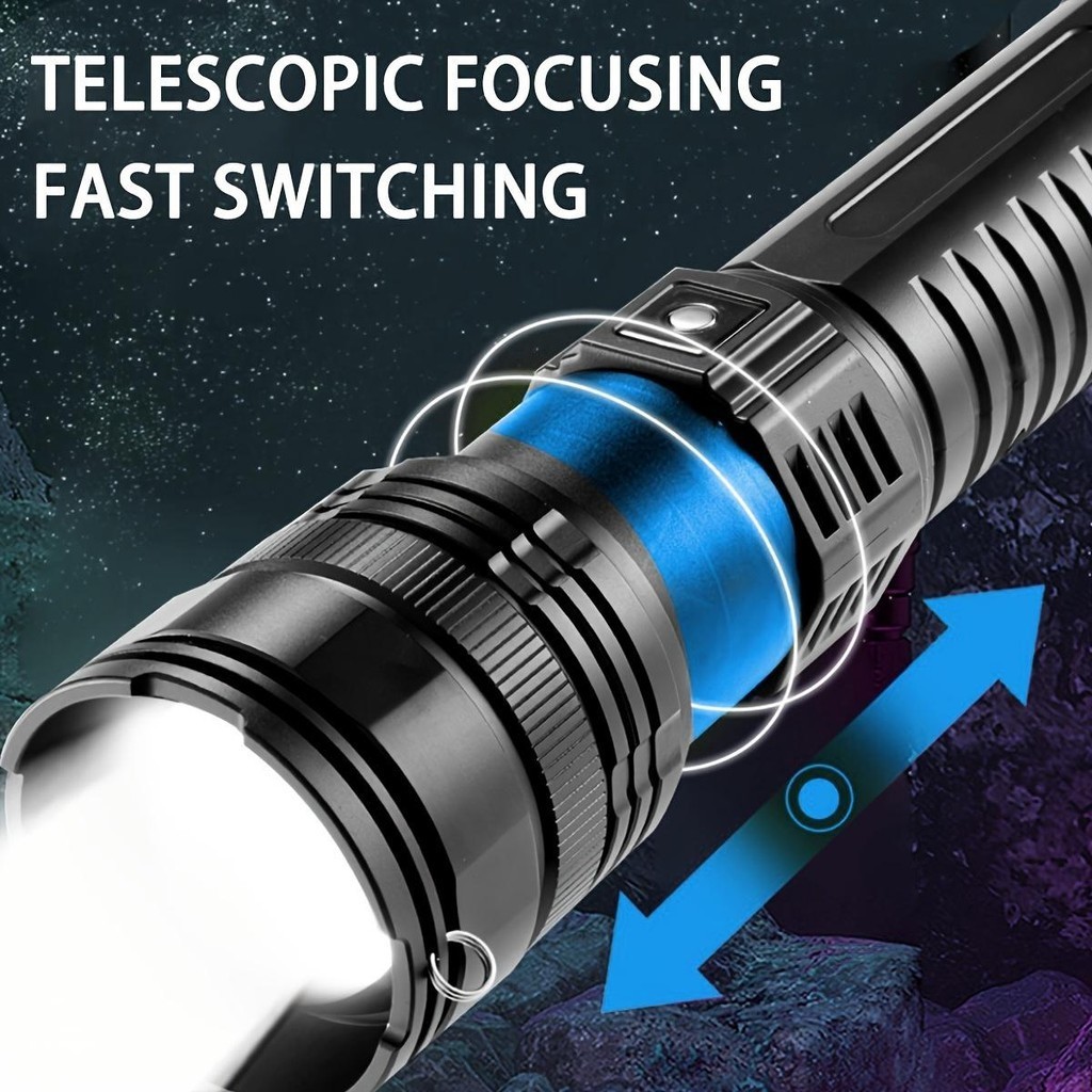 NEW FlashLight Built-in 15000mah battery Spotlights 9km 990000000LM ...