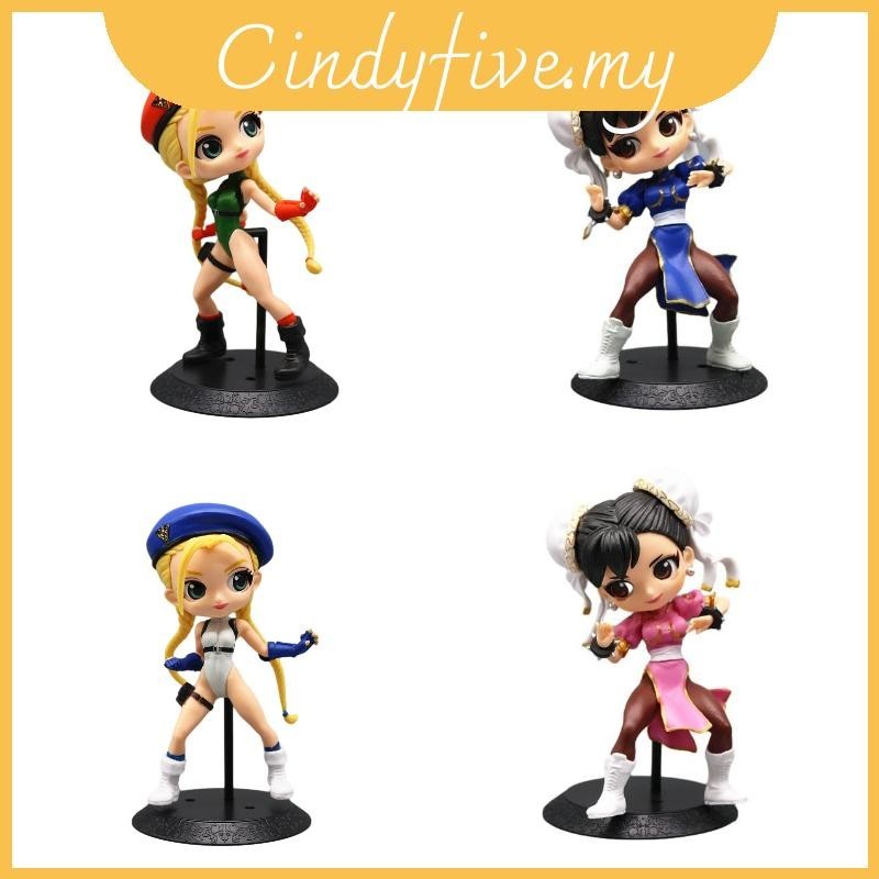 Street Fighter 4 Piece Collectible Figure Set Q Version Chun-li Fighter ...
