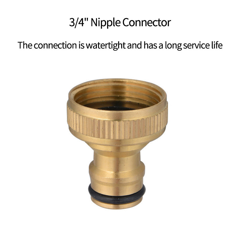 Brass 1/2" 3/4“ 1“ Thread Quick Connector Faucet Nozzle Adapter Drip ...