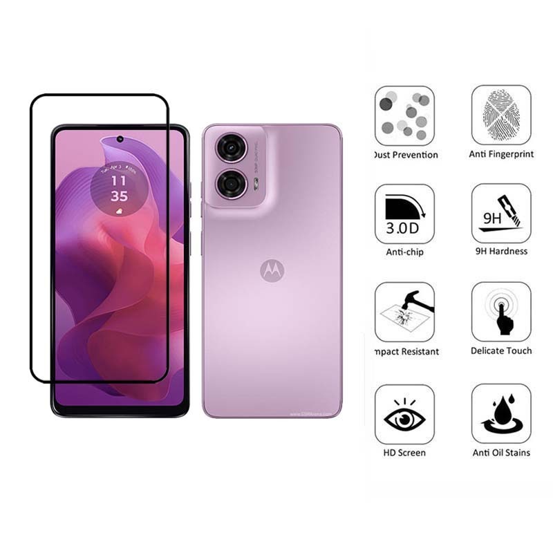 2 in 1 Tempered Glass for Moto G24 Screen Protector for Motorola Moto ...