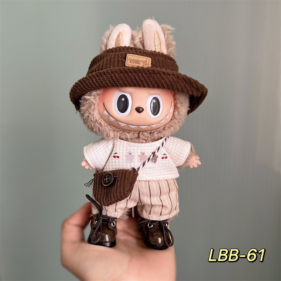 (Cloth Only) For 17 cm labubu Clothes Labubu baby clothes replacement ...