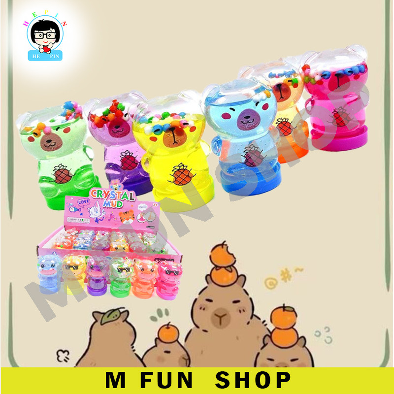 24pcs per Box Colorful Animal Design Magic Crystal Slime Non-toxic ...