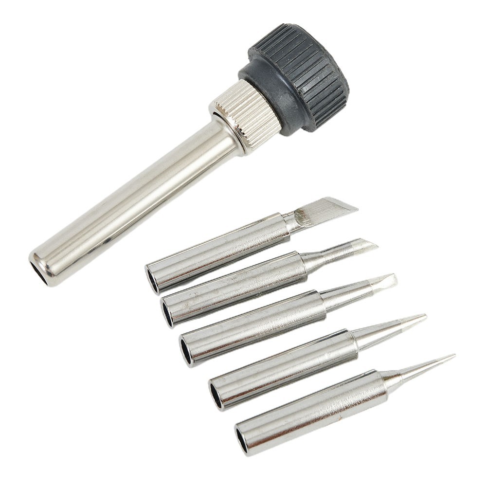 (BABYCITY-MY) 6pcs 900M-T Soldering Station Solder Iron Tips&Handle Set ...