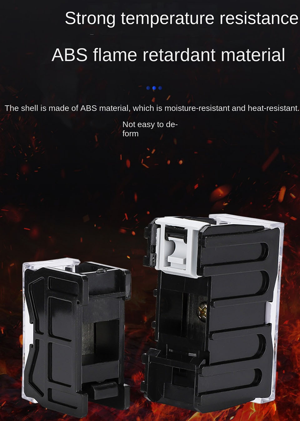 DIN Rail Terminal Block IN12BK IN20BK 600V 2/3 Pin 30A/60A Electrical ...