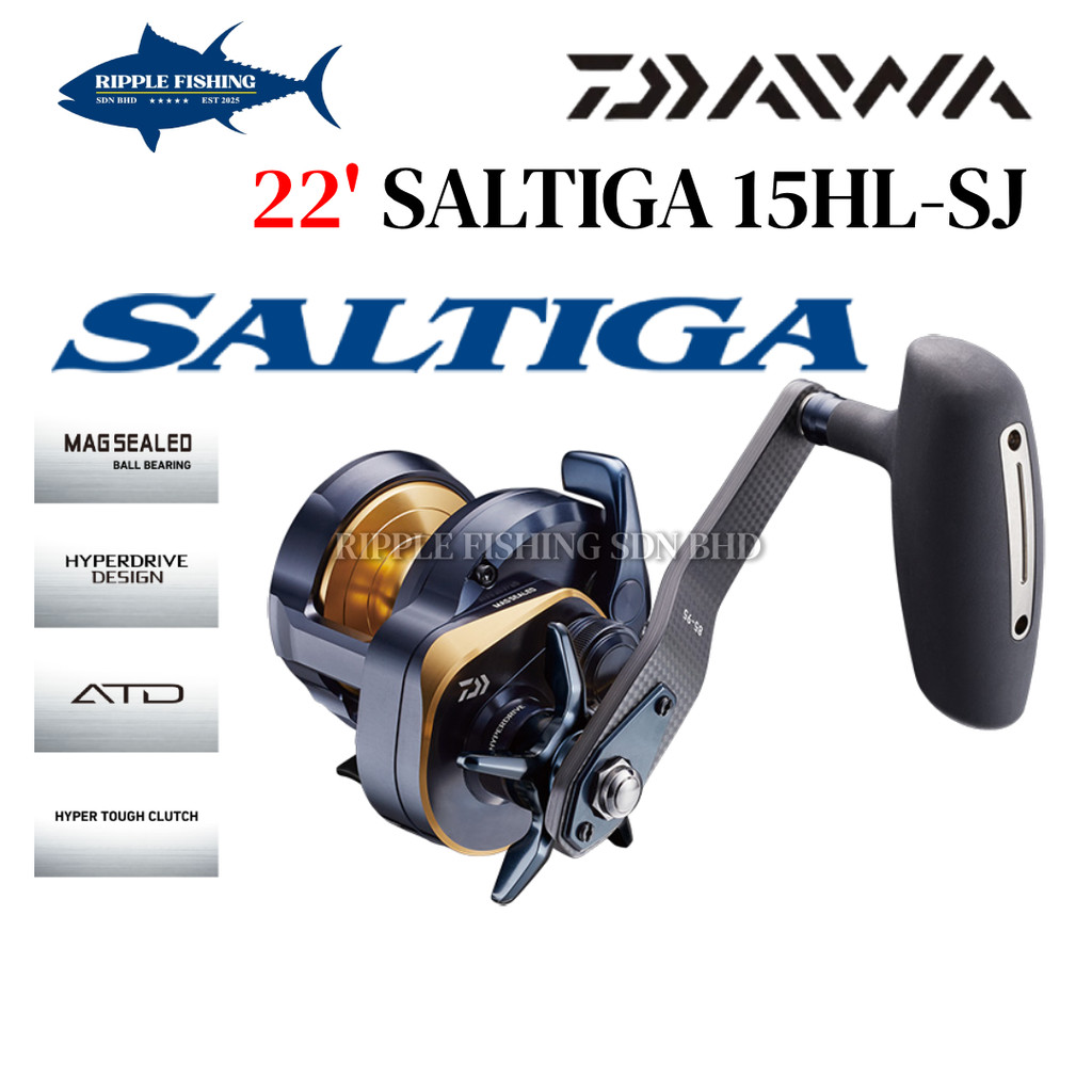 DAIWA Baitcast Reel 22 Saltiga 15HL 2022 Model DAIWA Bait Reel 22 Saltiga 15L-SJ 2022 Model ...