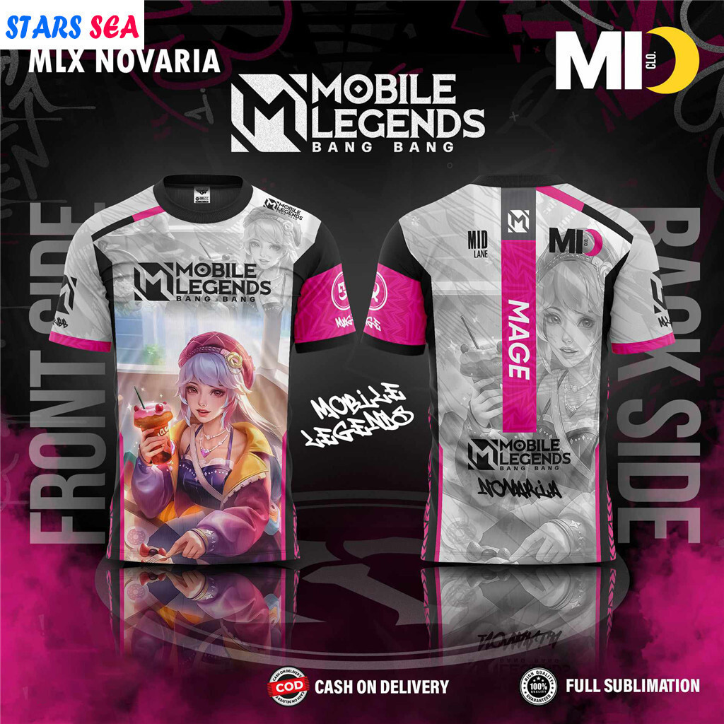MLBB Sublimation Edition Premium-Spandex Mobile Legends Tees High ...