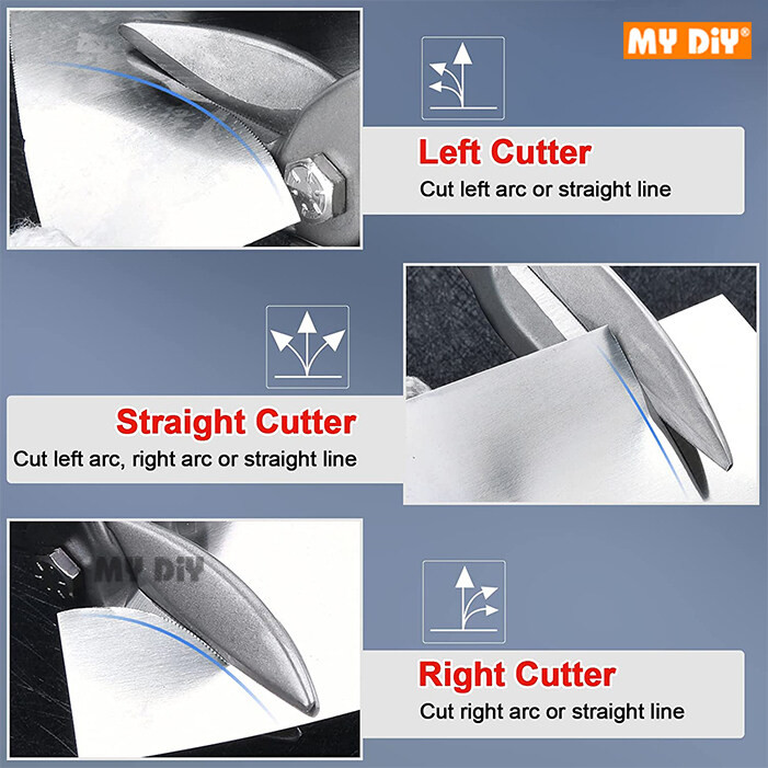 BOLIAN 10" HEAVY DUTY CRV AVIATION TIN SNIP CUTTER ZINC METAL SCISSOR ...