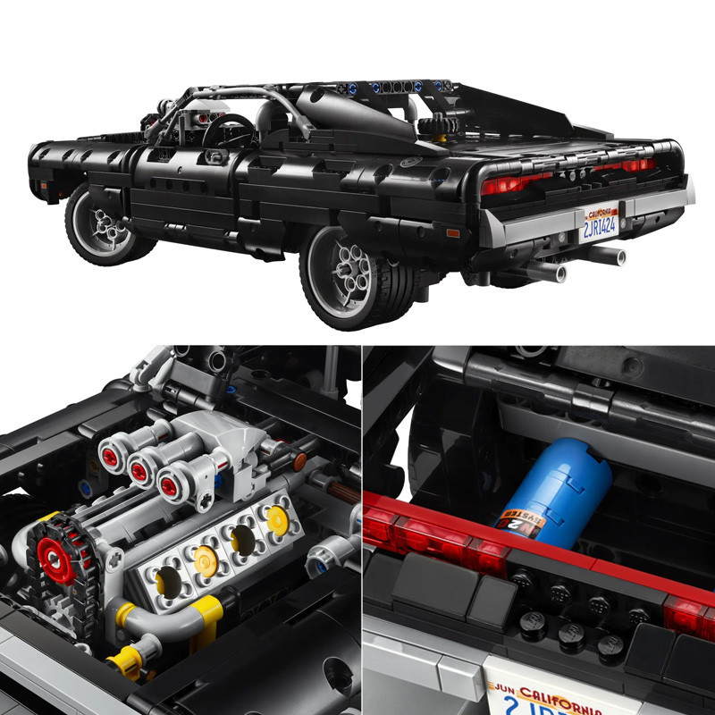 Technic Dodge Charger Racing Car Building Blocks Model 1077PCS Assemble ...