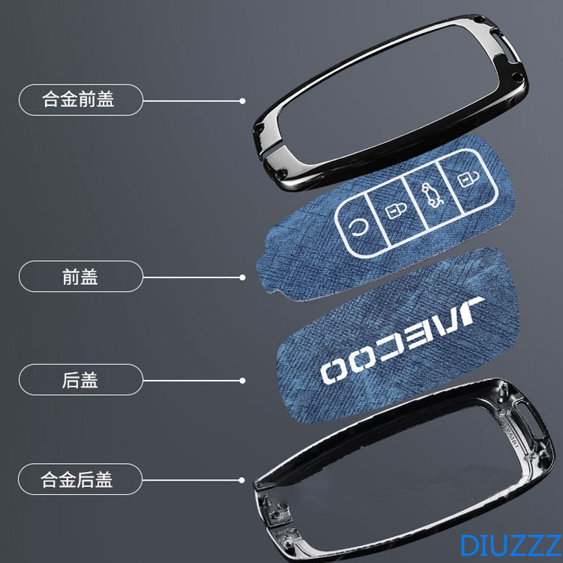 Car Key Case Bag For Jaecoo J6 J7 J8 Phev 2023 2024 2025 Zinc Alloy Car ...