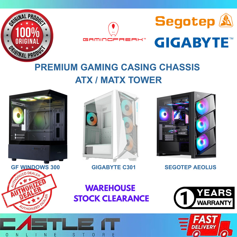 Gigabyte /Segotep /Gaming Freak Premium Gaming Casing Chassis ATX ...