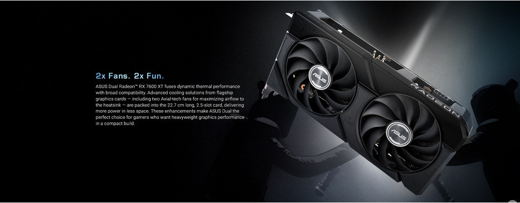 Asus RX 7600 XT DUAL OC / TUF GAMING OC 16GB GDDR6 RX7600XT 16G D6 ...