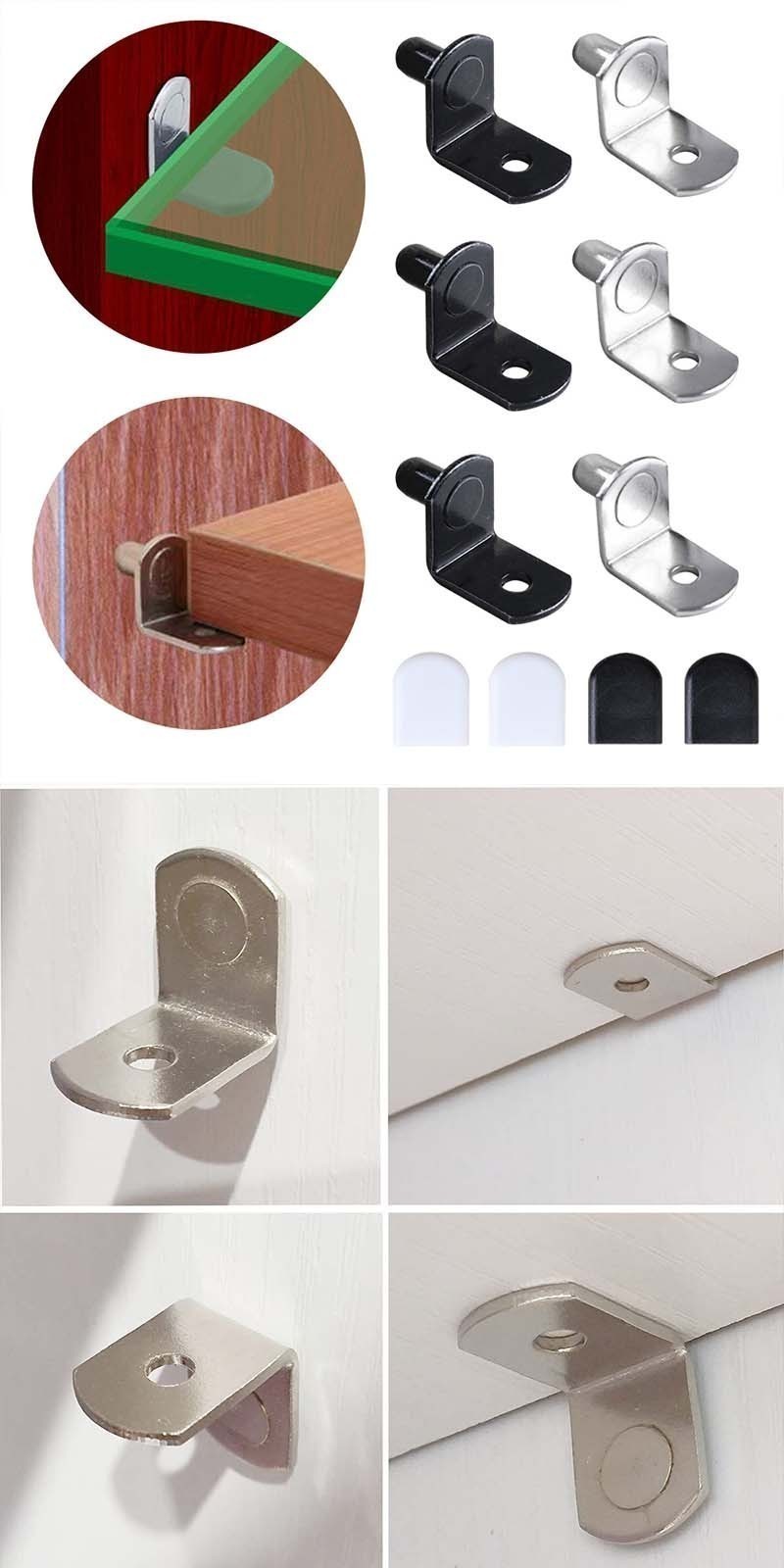 10PCS Zinc Alloy Shelf Support Peg - Cabinet Seperator Holders - Glass ...