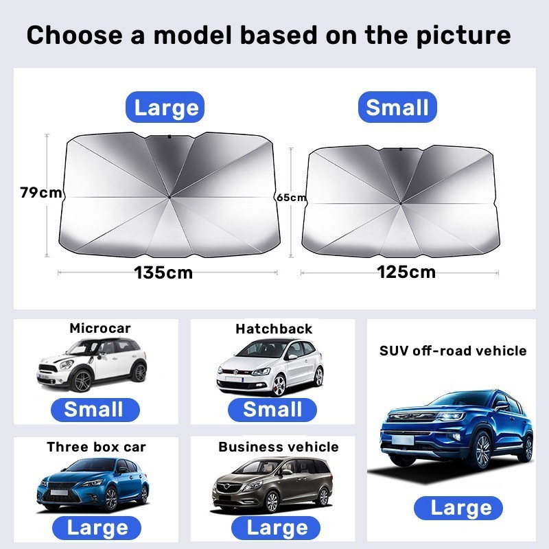 BMW Car Sunshade Umbrella Car Sun Visor UV protection Car Front ...