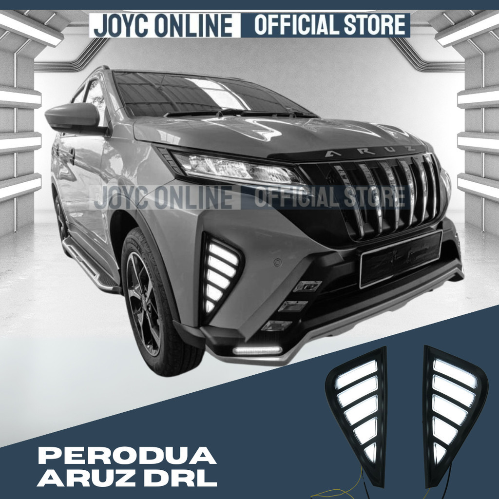 READY STOCK 5 STRIPE Perodua ARUZ Front Daytime Running Lights Front ...