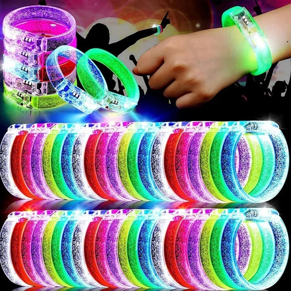 LED Luminous Wristbands - Glow Sticks Bracelet - Neon Fluorescence ...