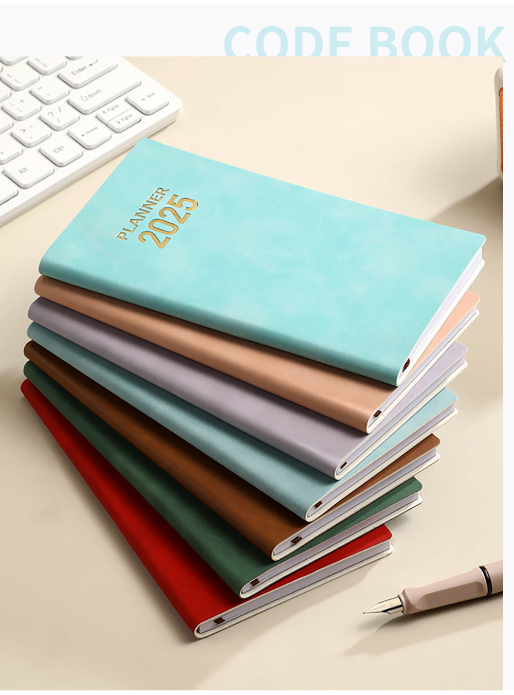 2025 A6 Notebook Stationery Office School Supplies Notepad Daily Weekly ...