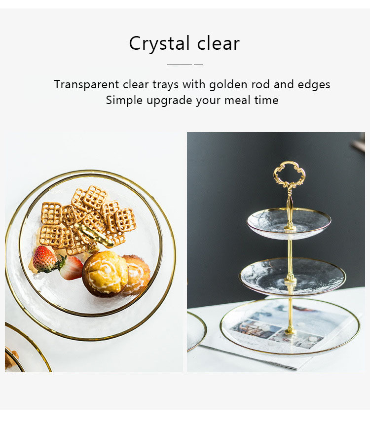 Romantika 3 Tier Clear Tray tea table afternoon tea Acrylic Display ...