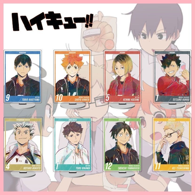 Stand Haikyuu Shoyo Hinata Kenma Kozume Kei Tsukishima Oikawa Tooru ...