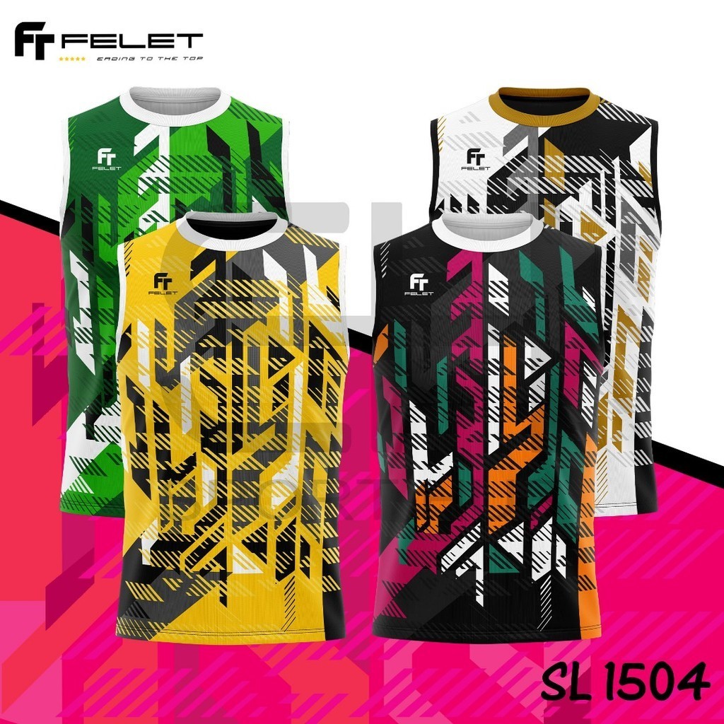 Felet SL1504F Badminton Shirt Jersey Microfiber Baju Badminton T-Shirt ...