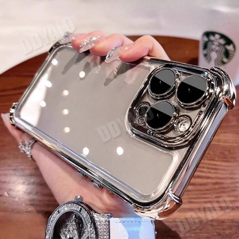 Luxury Plating Casing For VIVO Y36 Y27 4G 5G Y27S V30 V29 V27 V23 Pro 5G Airbag With Camera Lens ...