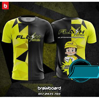 Flash Express T-Shirt / Baju Microfiber Jersi / Baju Jersey T-Shirt ...