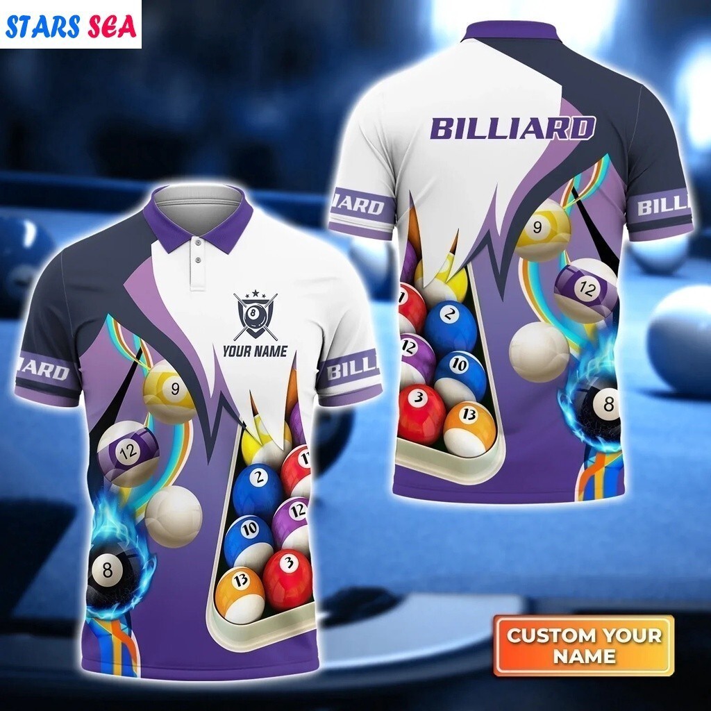 I Am A Custom Printed 3 Polo Shirt, 8 Kids Pool Billiards Shirt ...