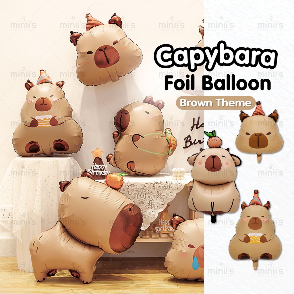 MINIIS Cartoon Capybara Balloon Kapibara Belon Capibala Capibara ...