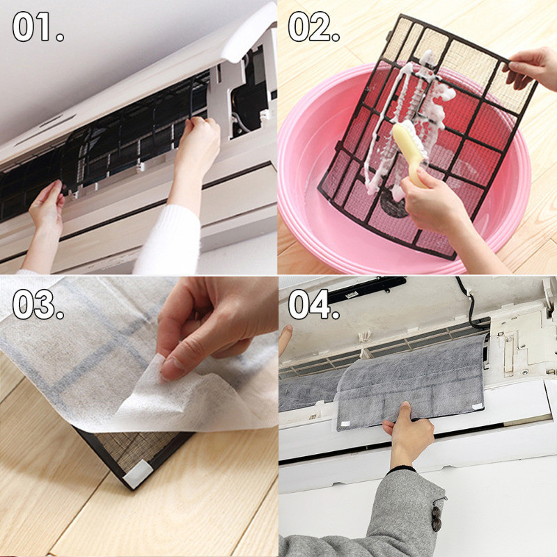 20cm X 80cm Air Conditioner Dust Screen - Ventilation Filter Cotton ...