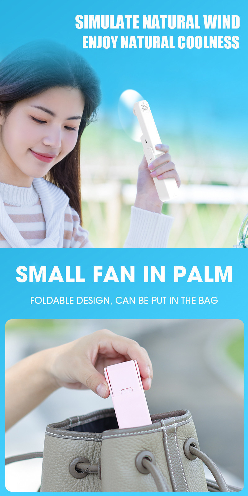 Summer 360 Degrees Bendable USB Chargeable Mini Hanging Neck Fan ...