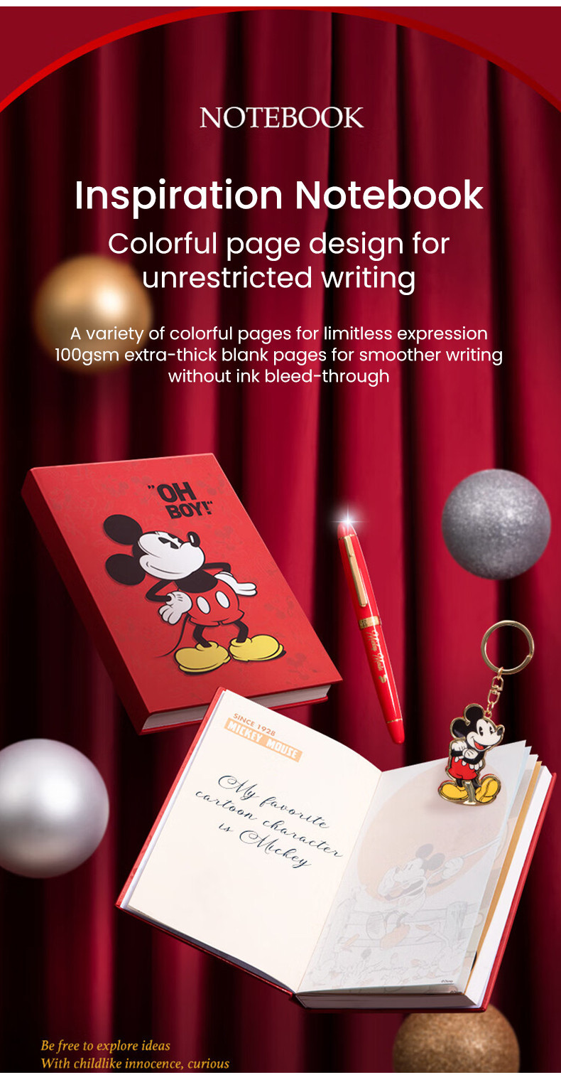 Disney Classic Mickey Fountain Pen Gift Set | Shopee Malaysia