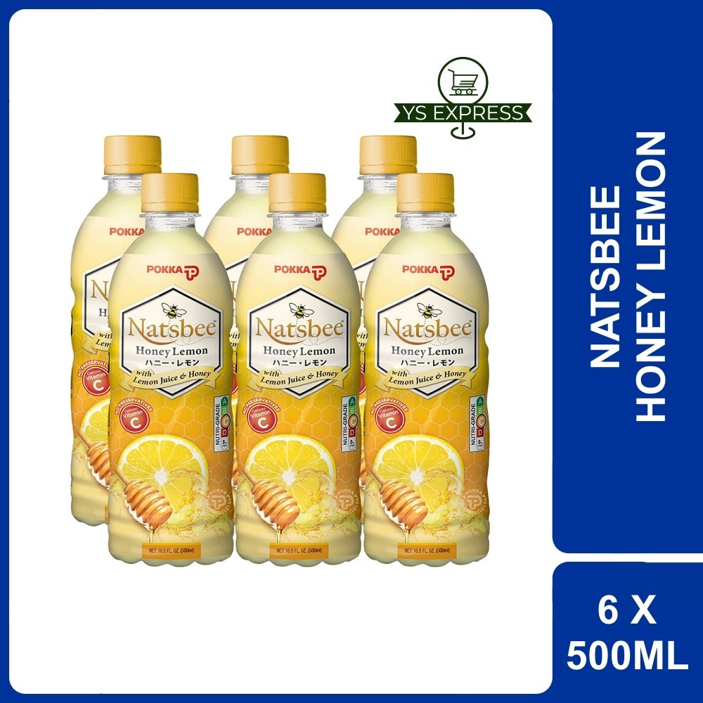 POKKA Natsbee Honey Lemon 6X500ML - Jus Lemon Madu | Shopee Malaysia