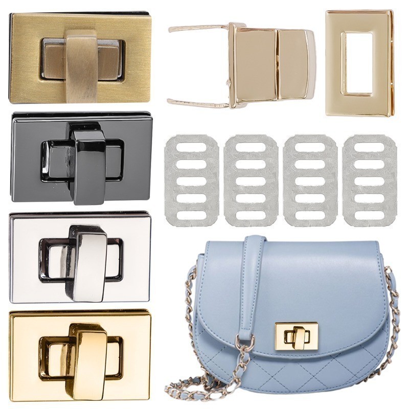 Square Lock Clasps - Detachable Craft Catch Buckles - DIY Closure Lock ...