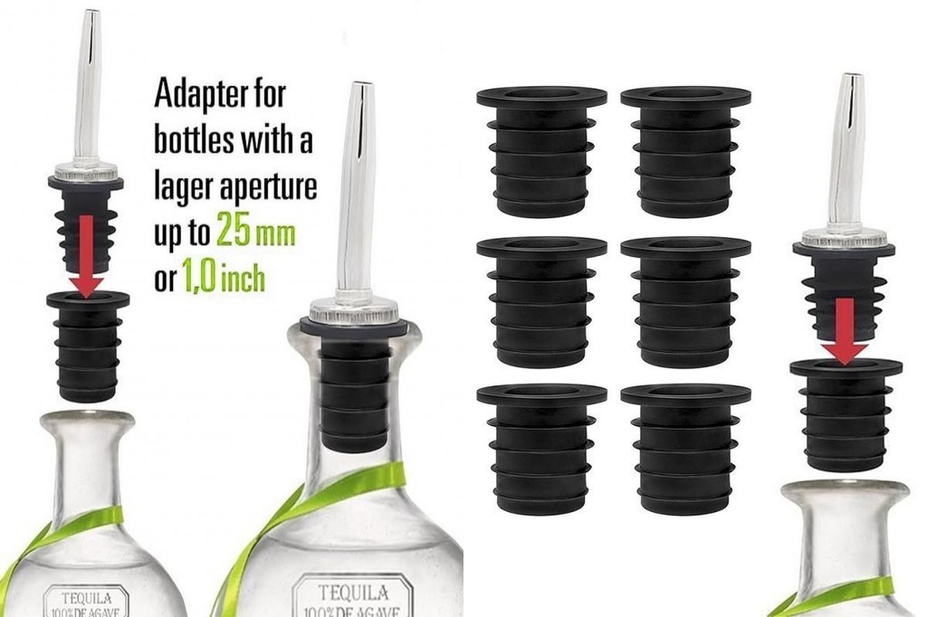largesize| Wine Pourer Adapter Large Bottle Pourer Adapter Universal ...