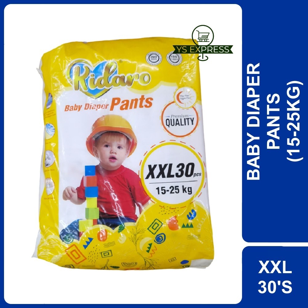 KIDARO Baby Diaper Pants XXL 30'S (15-25KG) - Lampin Bayi | Shopee Malaysia