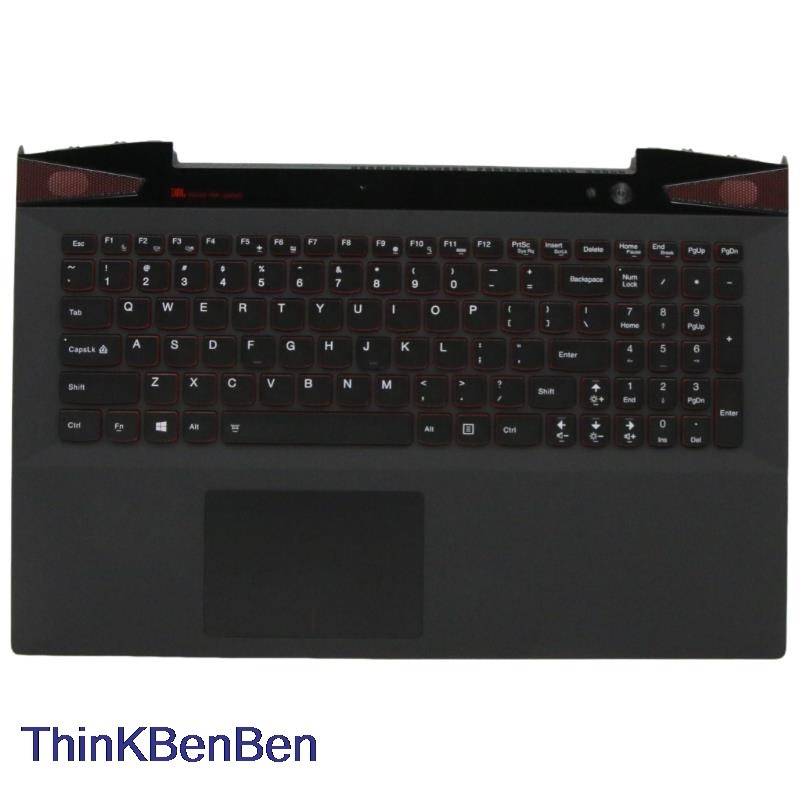 US English Black Keyboard Upper Case Palmrest Shell Cover For Lenovo ...