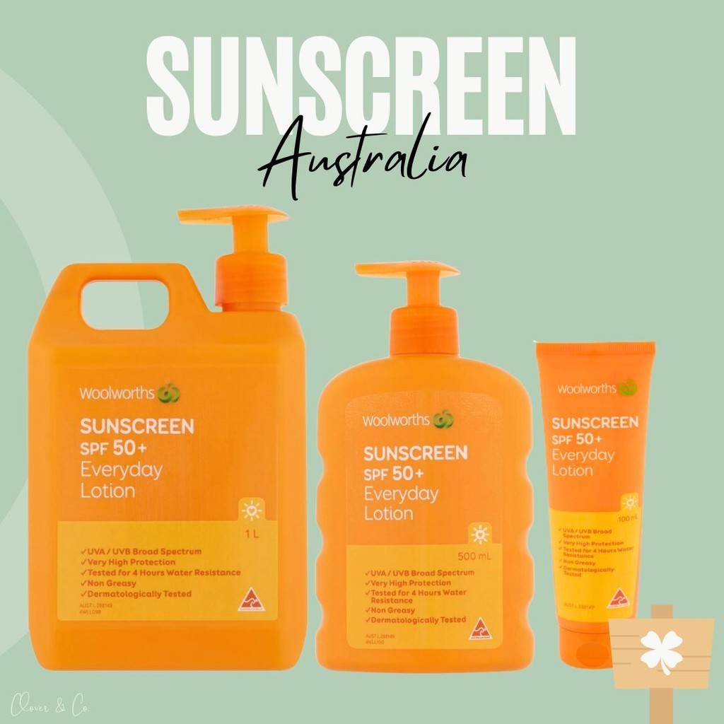 Woolworths Everyday Sunscreen Lotion SPF 50+ 100ml 1L | Shopee Malaysia