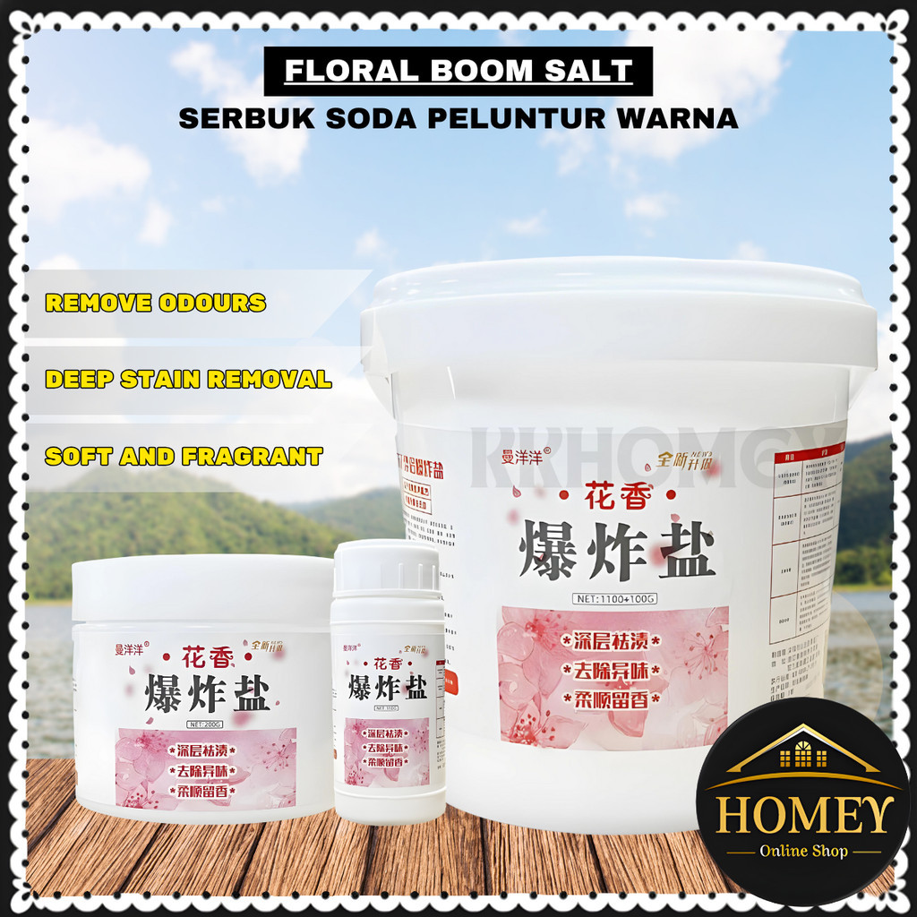 1100gm Bleaching Soda Powder Floral Fragrance Explosive Salt Bleach ...