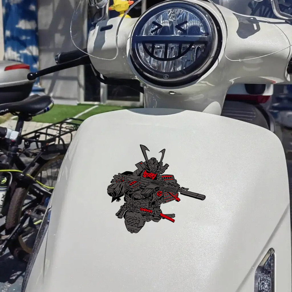JDM Stickers Tactical Samurai Military JDM Personality Reflective Car ...