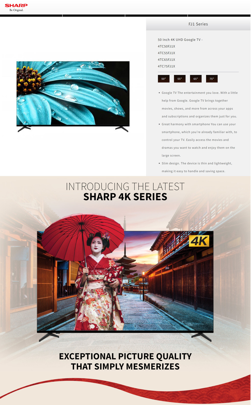 Sharp 65 Inch 4K UHD Google TV 4TC65FJ1X | Game Low Latency | ALLM VRR | Streaming Optimizer ...