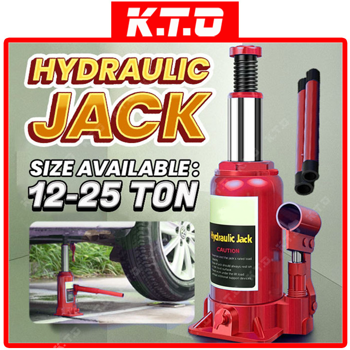 12 / 16 / 20 / 25 Ton Hydraulic Bottle Jack Heavy Duty Automotive Car ...