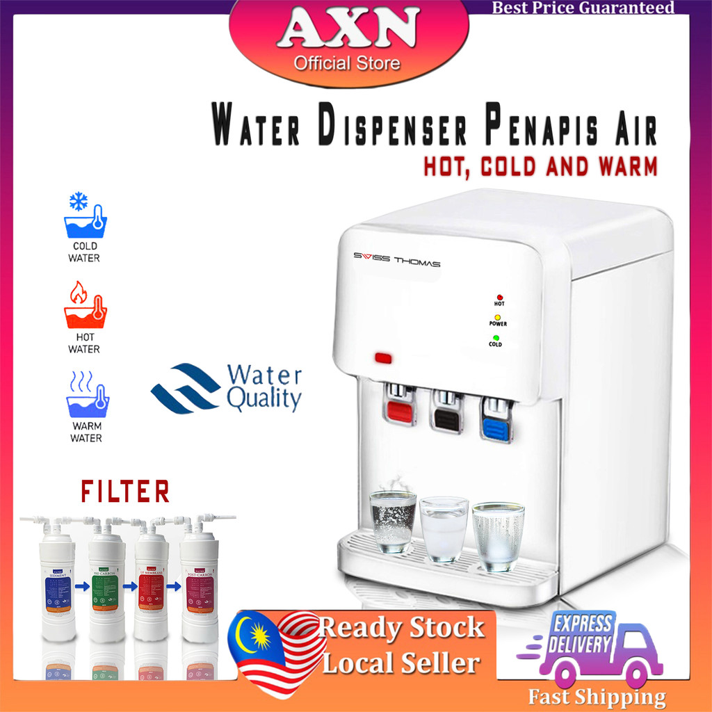 AXN Water Purifier Water Dispenser Penapis air 3 suhu Hot Warm Cold ...